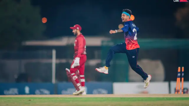Nepal 147/9 (20.0) vs Qatar 142/10 (19.5)
